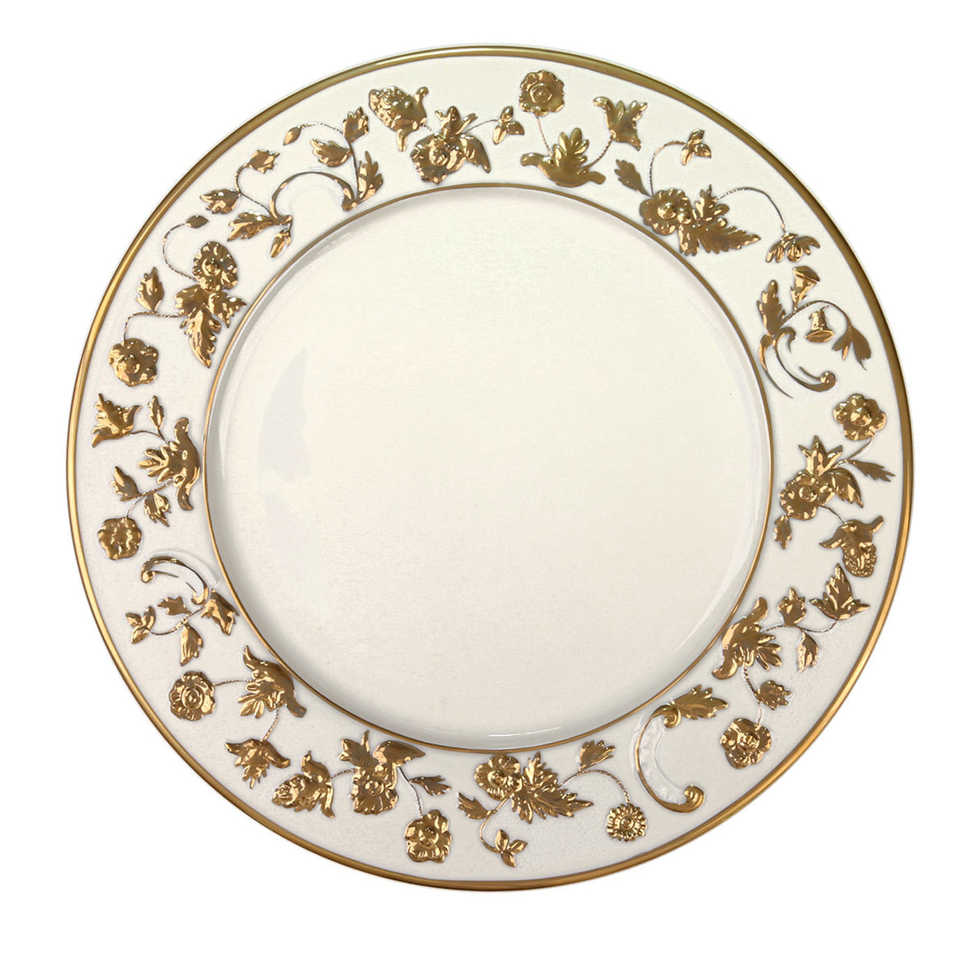 TAORMINA LAY PLATE - FLORES DE ORO Villari | Artemest