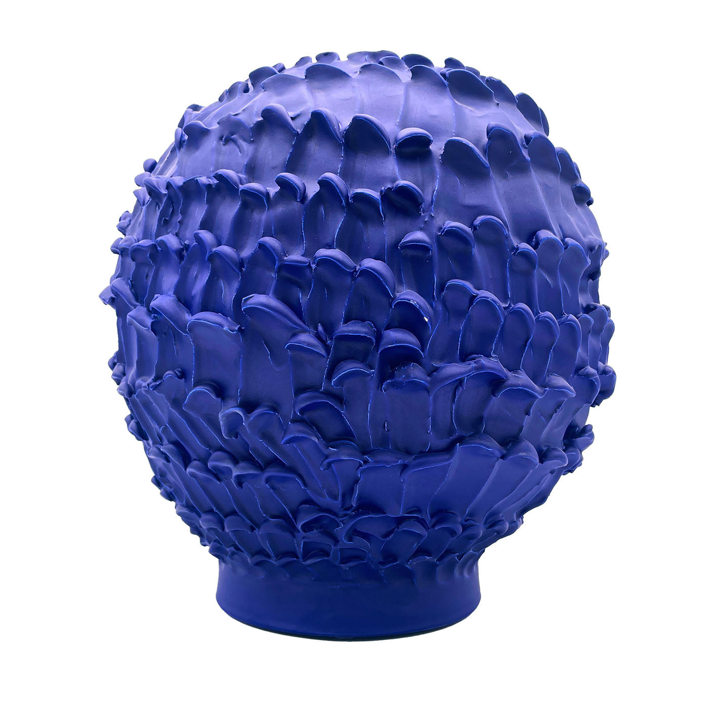 Onda Matte Deep Blue Big Round Vase Daria Dazzan | Artemest
