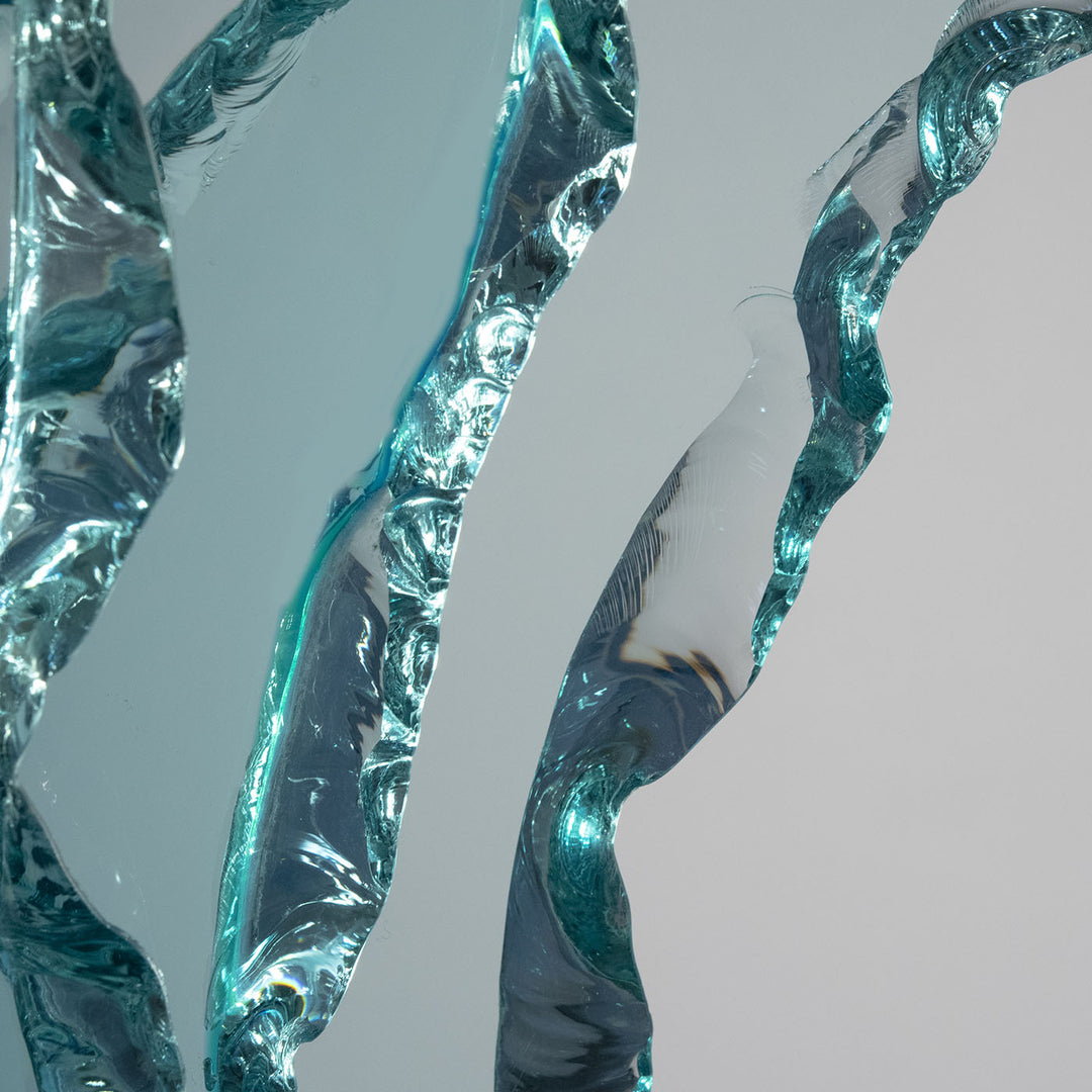 Wave Crystal Aquamarine Sculpture Ghirò Studio | Artemest