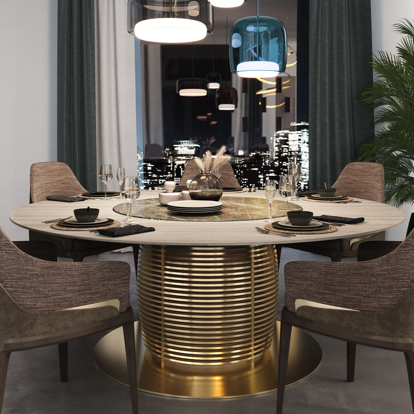 Aragorn Dining Table Inedito / Asnaghi | Artemest
