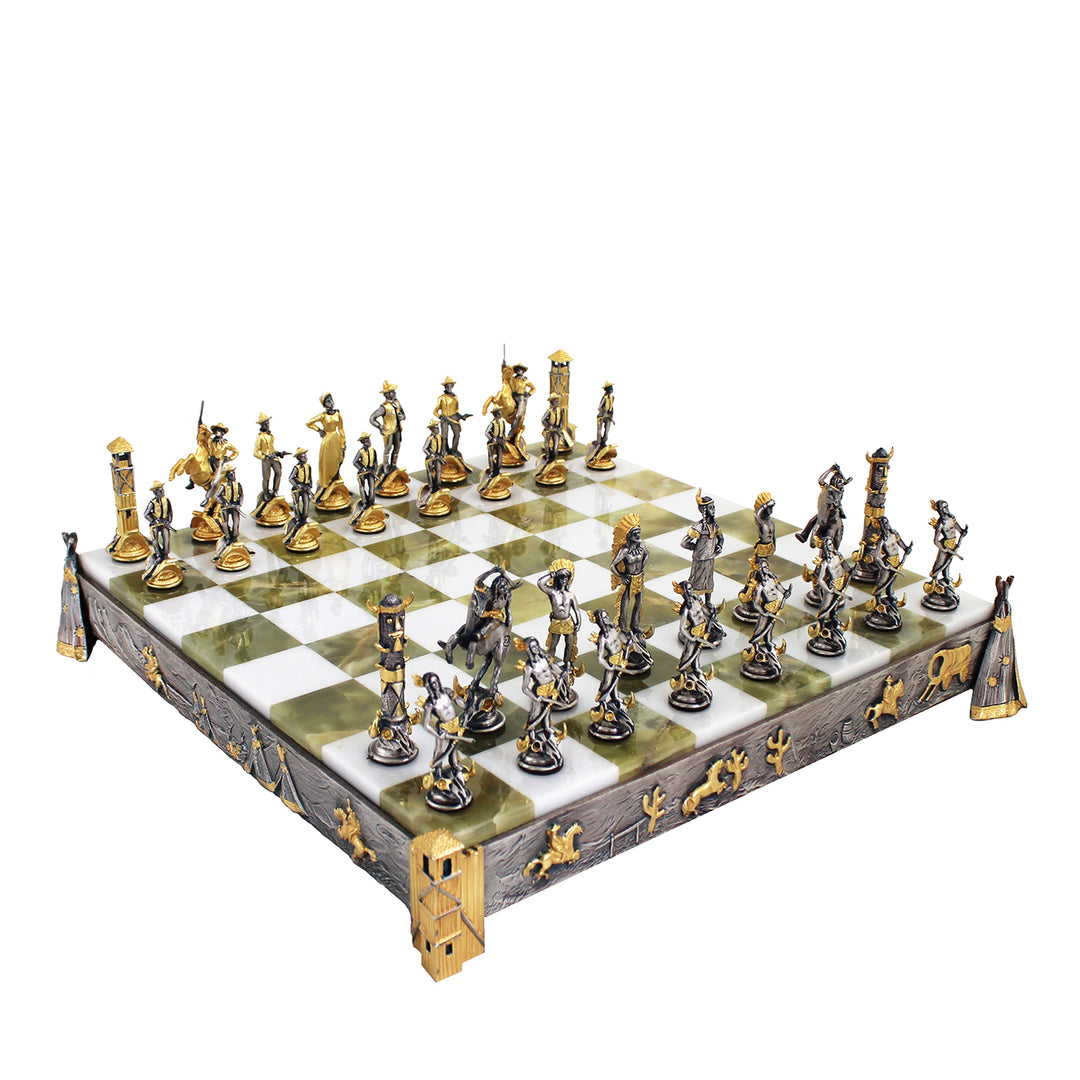 Indians Vs Cowboys Chess Set Italfama | Artemest